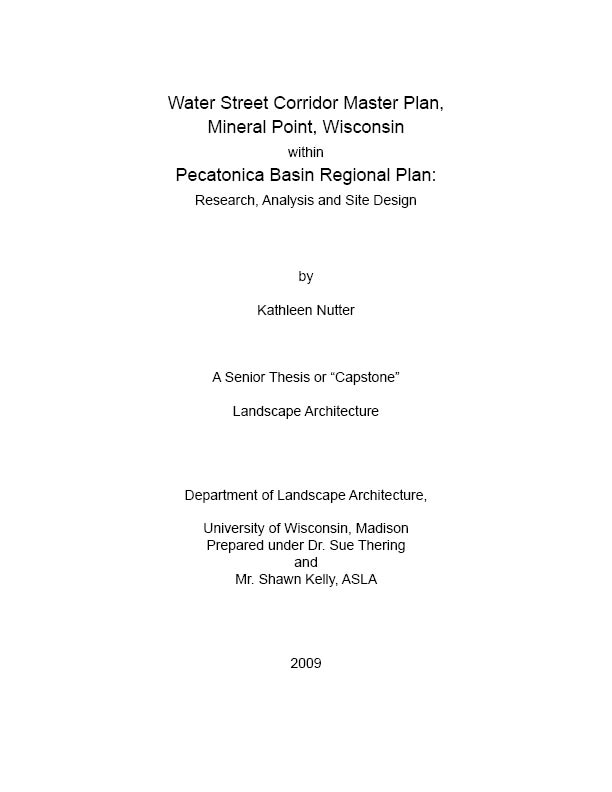 Capstone ~ Senior Thesis